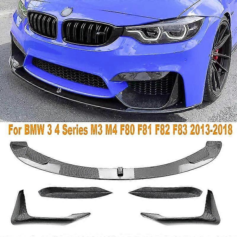 Front Bumper Lip Body Kit Spoiler Splitter Bumper Canard Lip Splitter Parts For BMW 3 4 Series ...