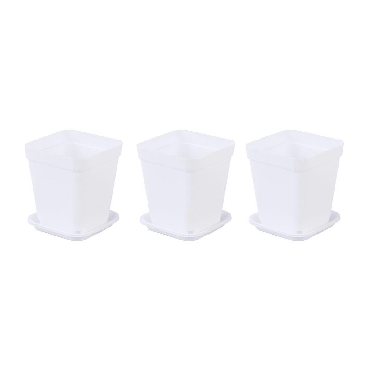 6 Pcs Square Planter Box Flower Pots Plastic Nursery Pots Pot Plants ...