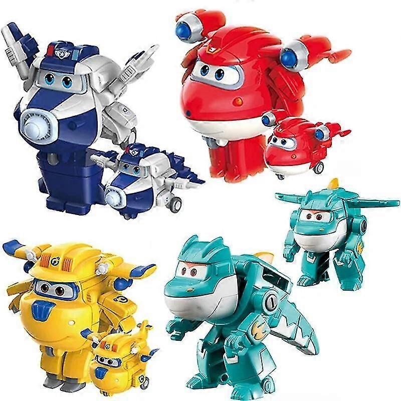 Super Wings Action Figures 2" Mini Transforming Deformation Airplane ...