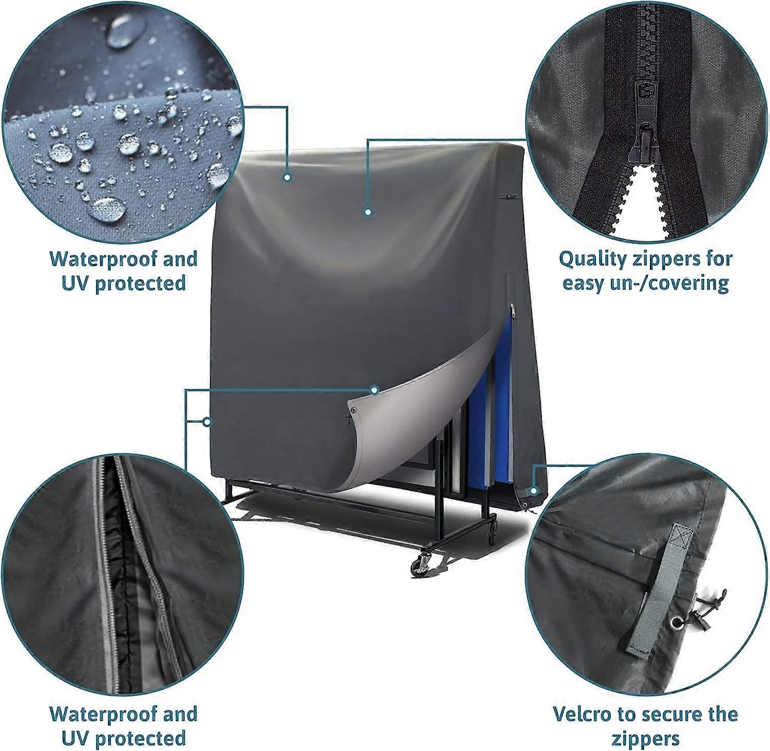 Outdoor Ping Pong Table Cover - PVC Coating | Glued Seams | Ventilation ...