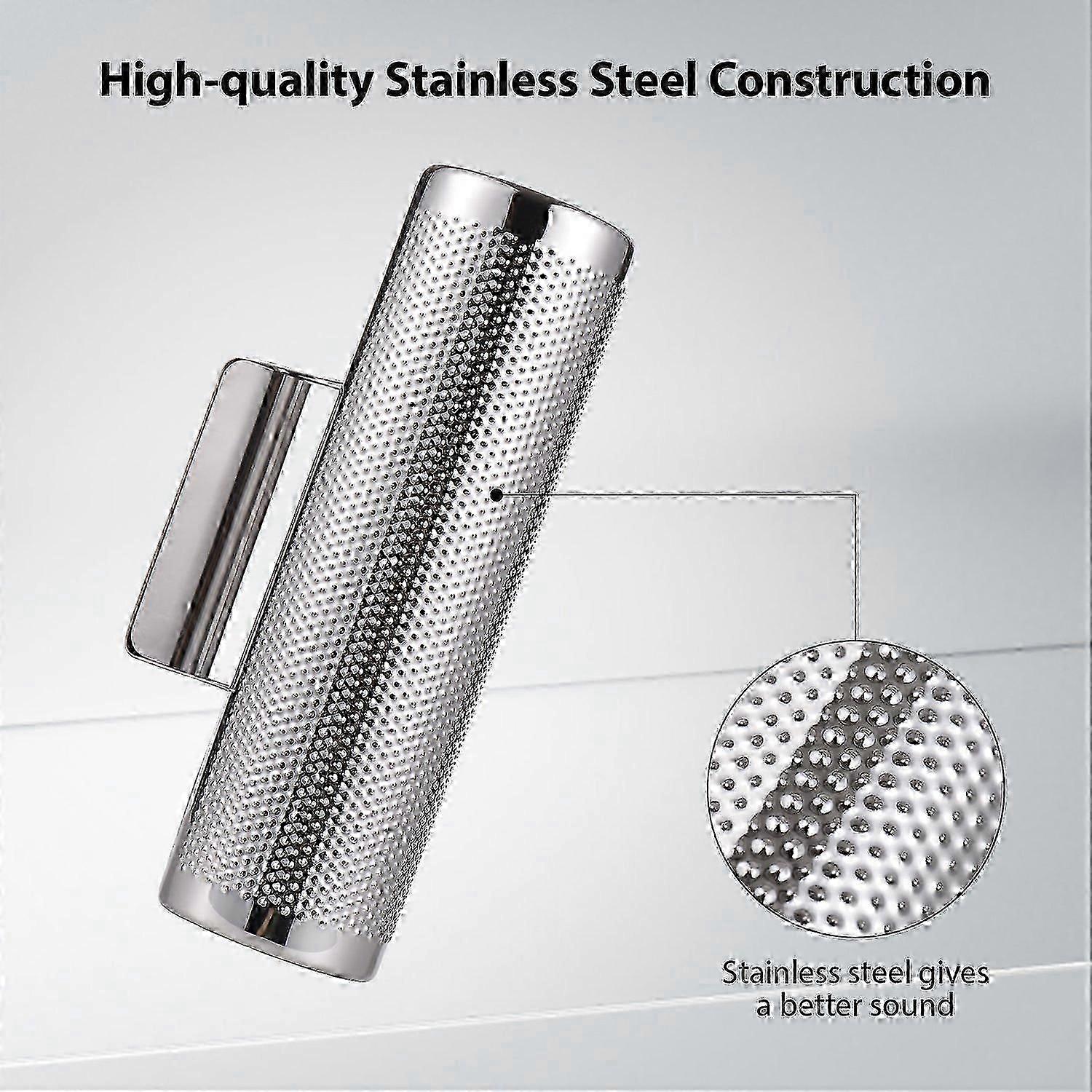 10 inch Stainless Steel Guiro Instrument with Scraper Guiro Shaker ...