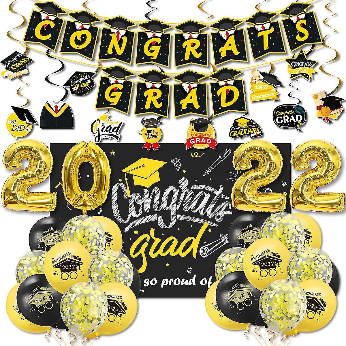 2022 Graduation Decorations - Graduation Party Supplies Include ...