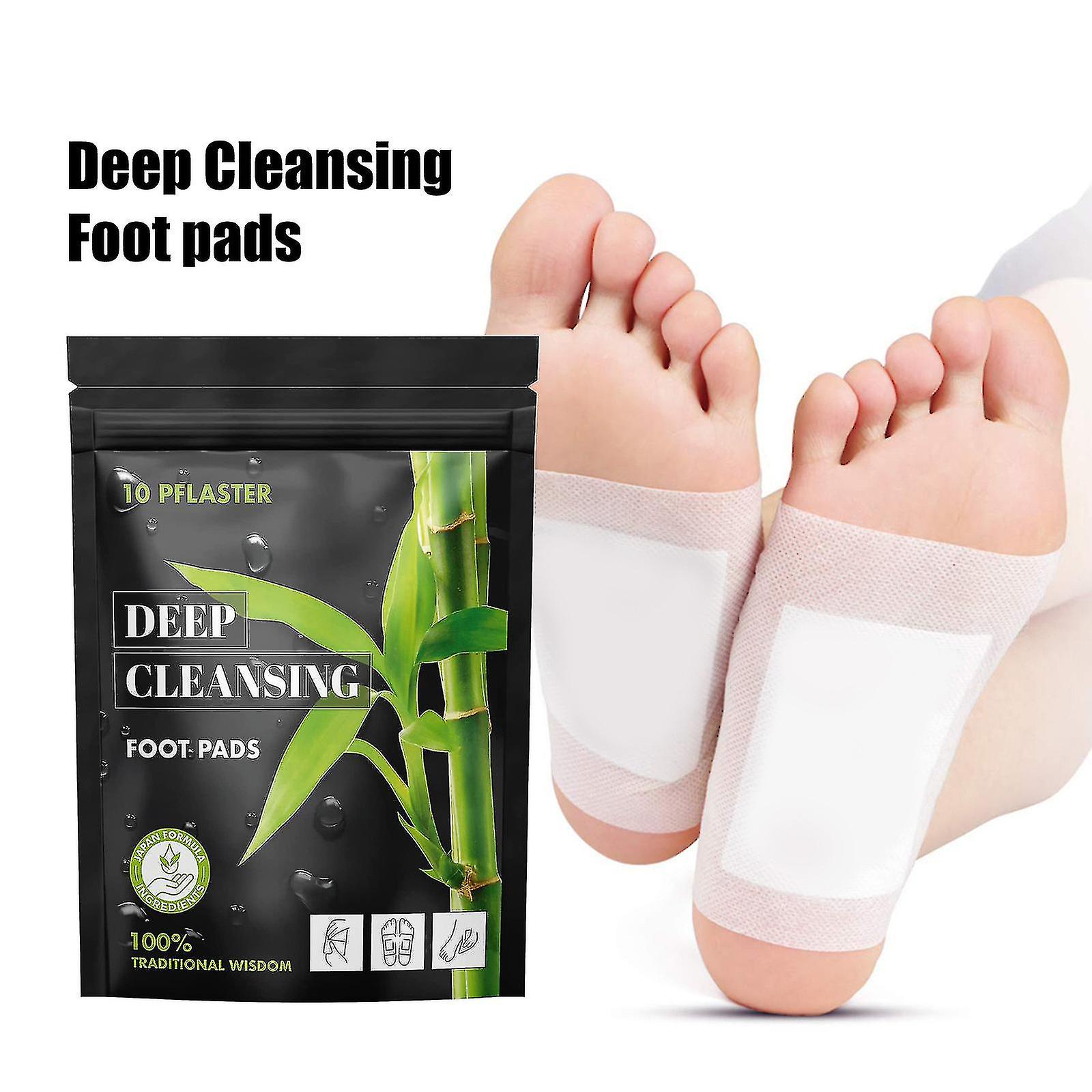 Djuprengörande bambufotplattor fot- och kroppsbalsam Detox Fotplåster ...