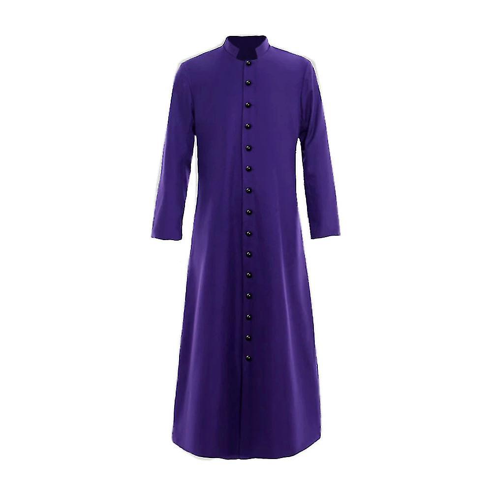 New Church Priest Trench Jacket Cassock Clergy Robe Preacher Men ...