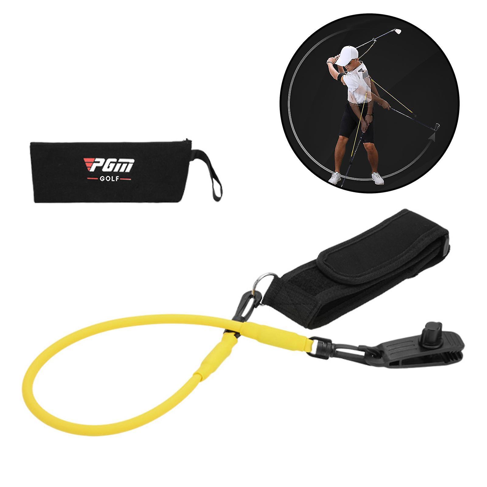 Pgm Adjustable Clip Fastener Tape High Elasticity Golf Swing Trainer ...