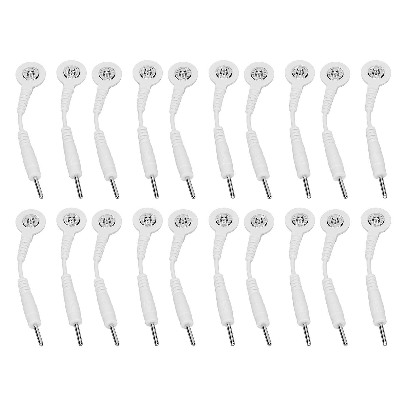 Electrode Wires 20Pcs Portable Replacement Lead Wires for Therapeutic ...