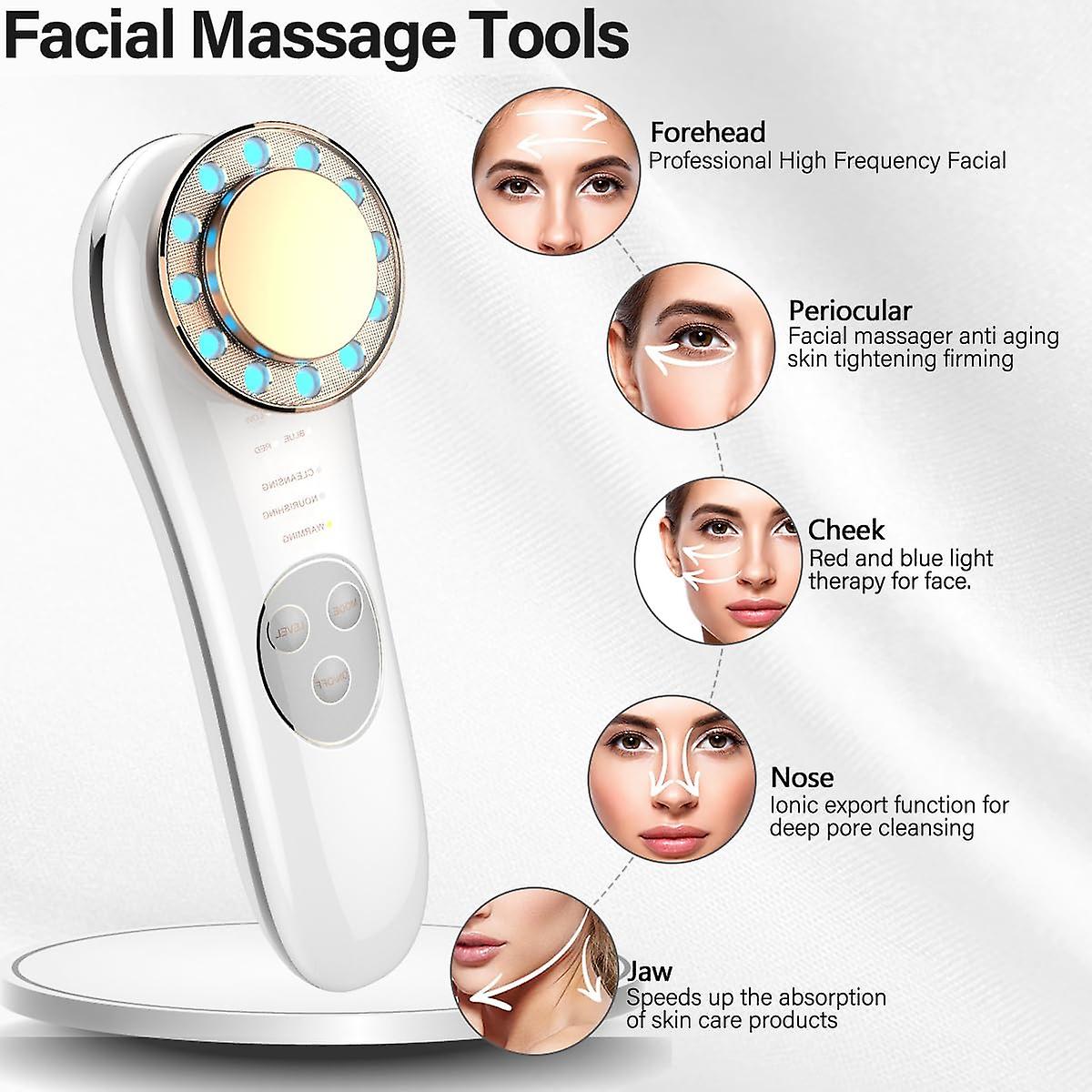 Microcurrent Facial Device,7 in 1 Anti-Aging Face and Neck Lifting Face ...