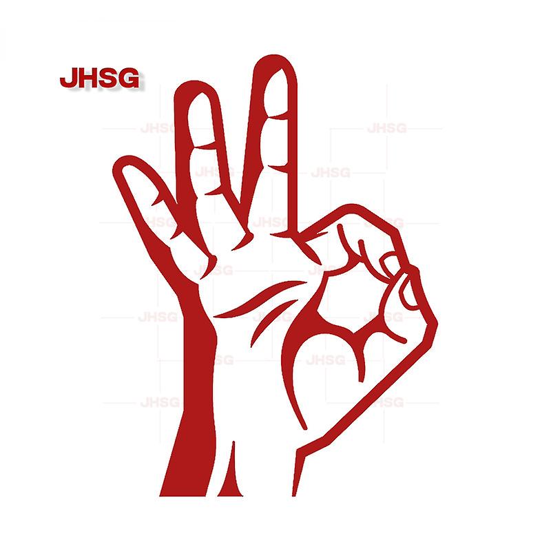 Jhsg Finger Gesture Funny Car Sticker Diy Personalized Anime Decal ...