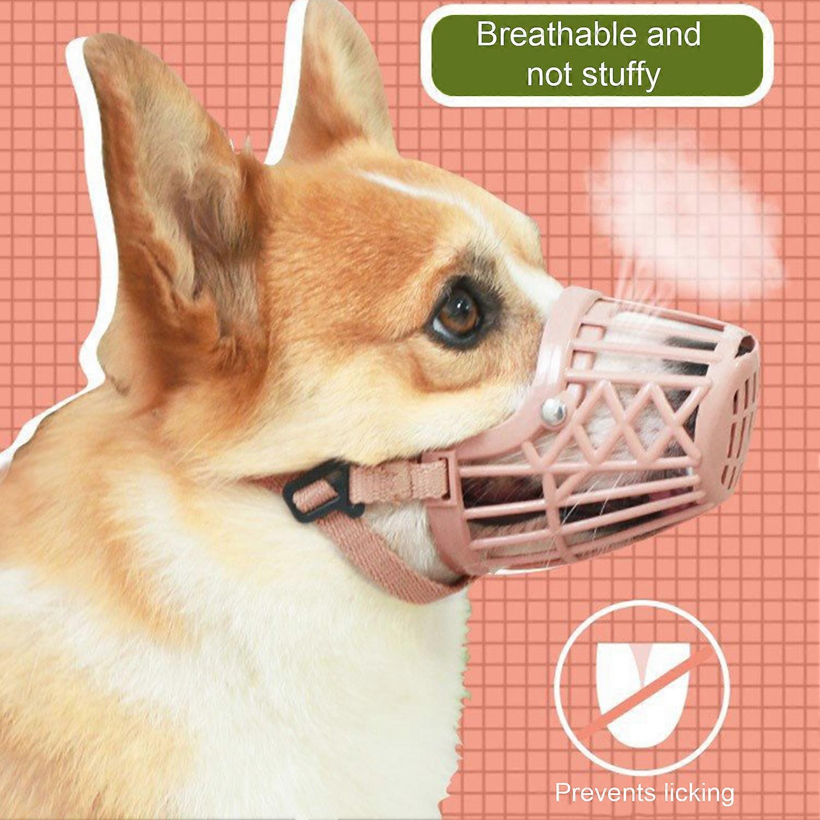 Pet Dog Muzzle Adjustable Mouth Cover High Durability Breathable ...