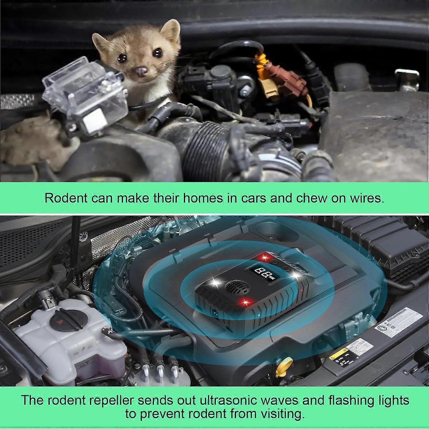Rodent Repellent for Car Engines, Ultrasonic Rodent Repeller Under Hood ...