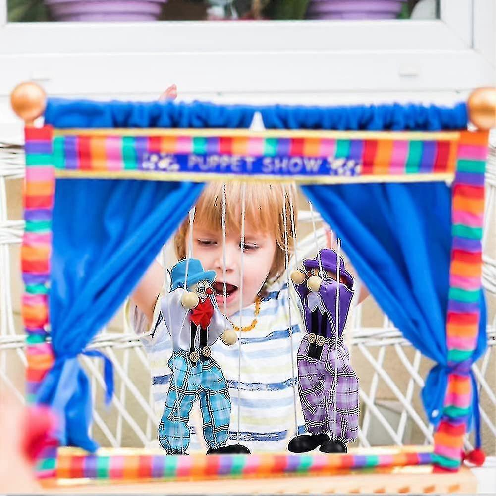 Clown Marionette Pull String Puppet Toy, Pull String Marionette ...