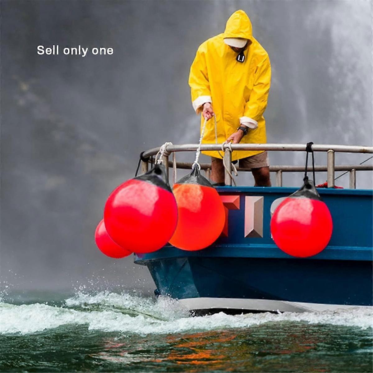 Heavy Duty PVC Boat Fenders Ball Round Anchor Buoy Dock Bumper Ball ...