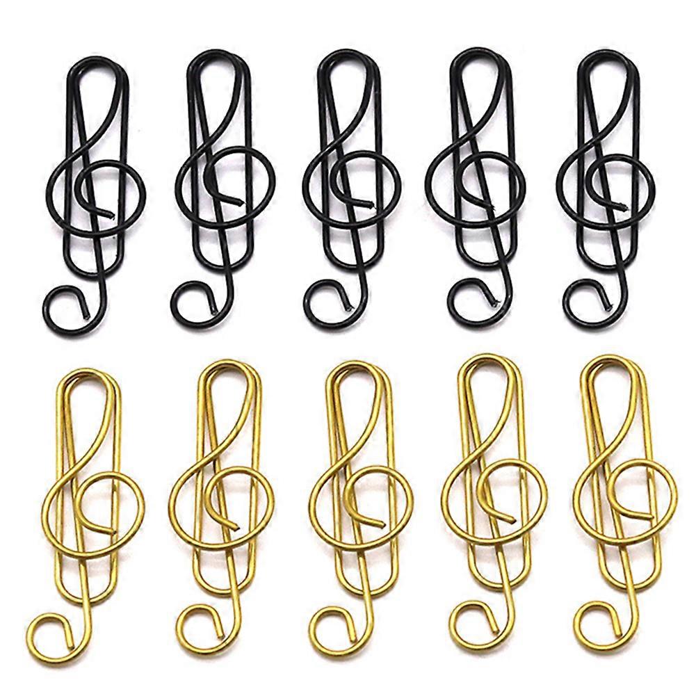 50pcs/100pcs Music Paper Clips - Metal Treble Clef & Musical Notes, Fun ...