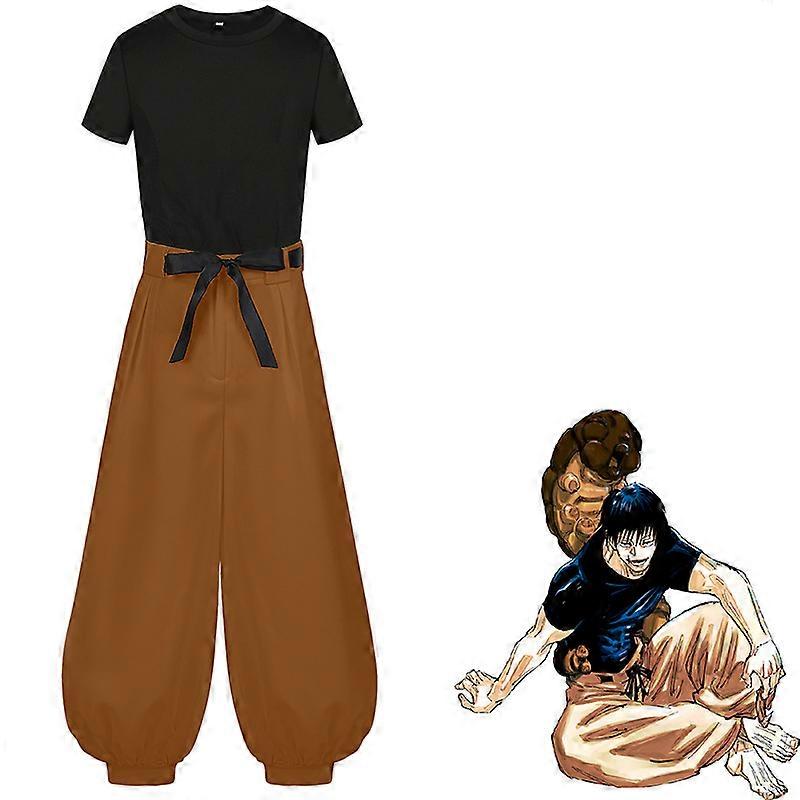 Anime Fushiguro Toji Cosplay Jujutsu Kaisen Costume Short Sleeve Men ...