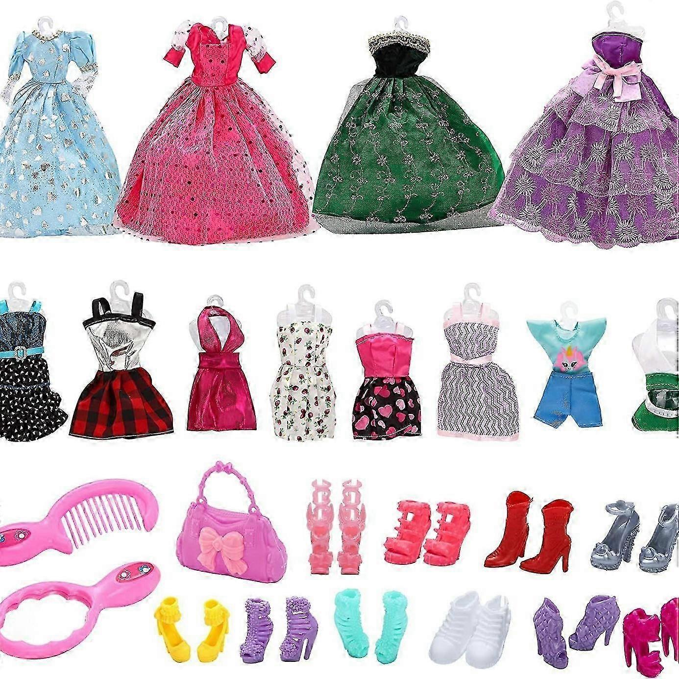 Girls Doll Accessories Clothes Christmas Calendar Countdown Blind Box ...