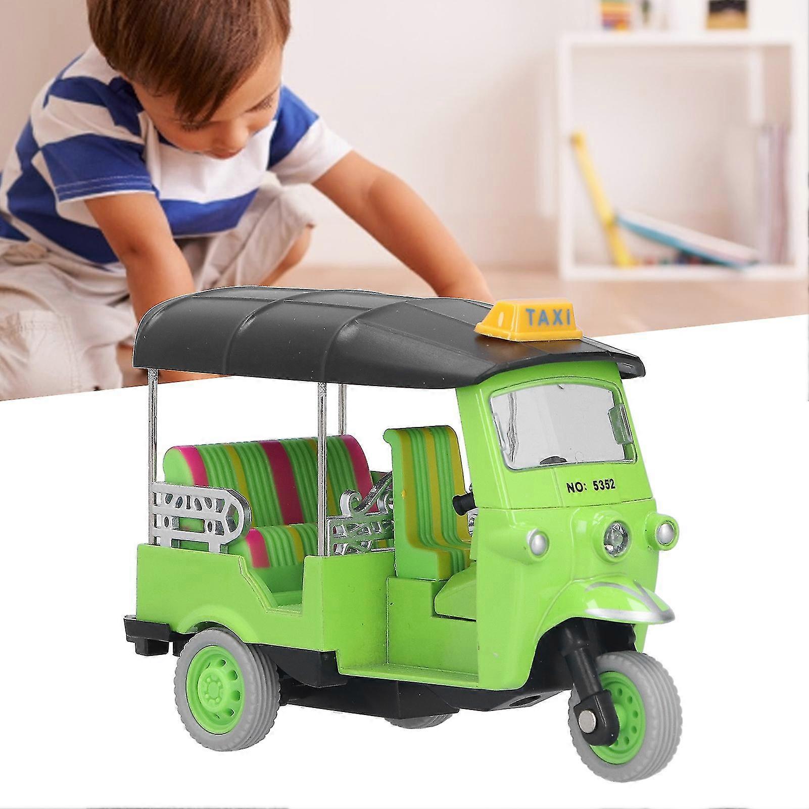 Pull Back Thai Tricycle Simulation Alloy Tuk Tuk Car Model Toy Children ...