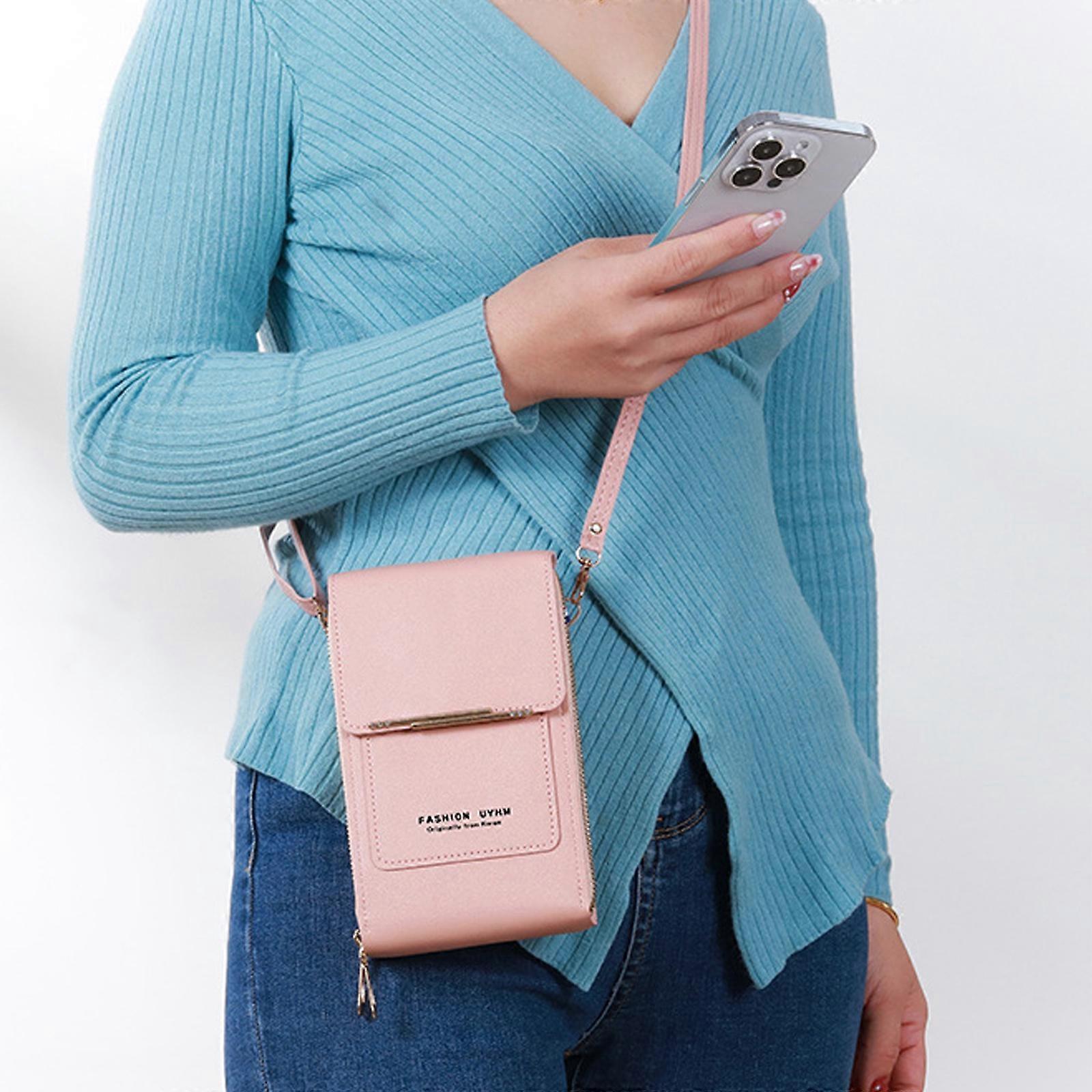 Anti-theft Leather Bag, Small Crossbody Cell Phone Purse for Women,PU ...