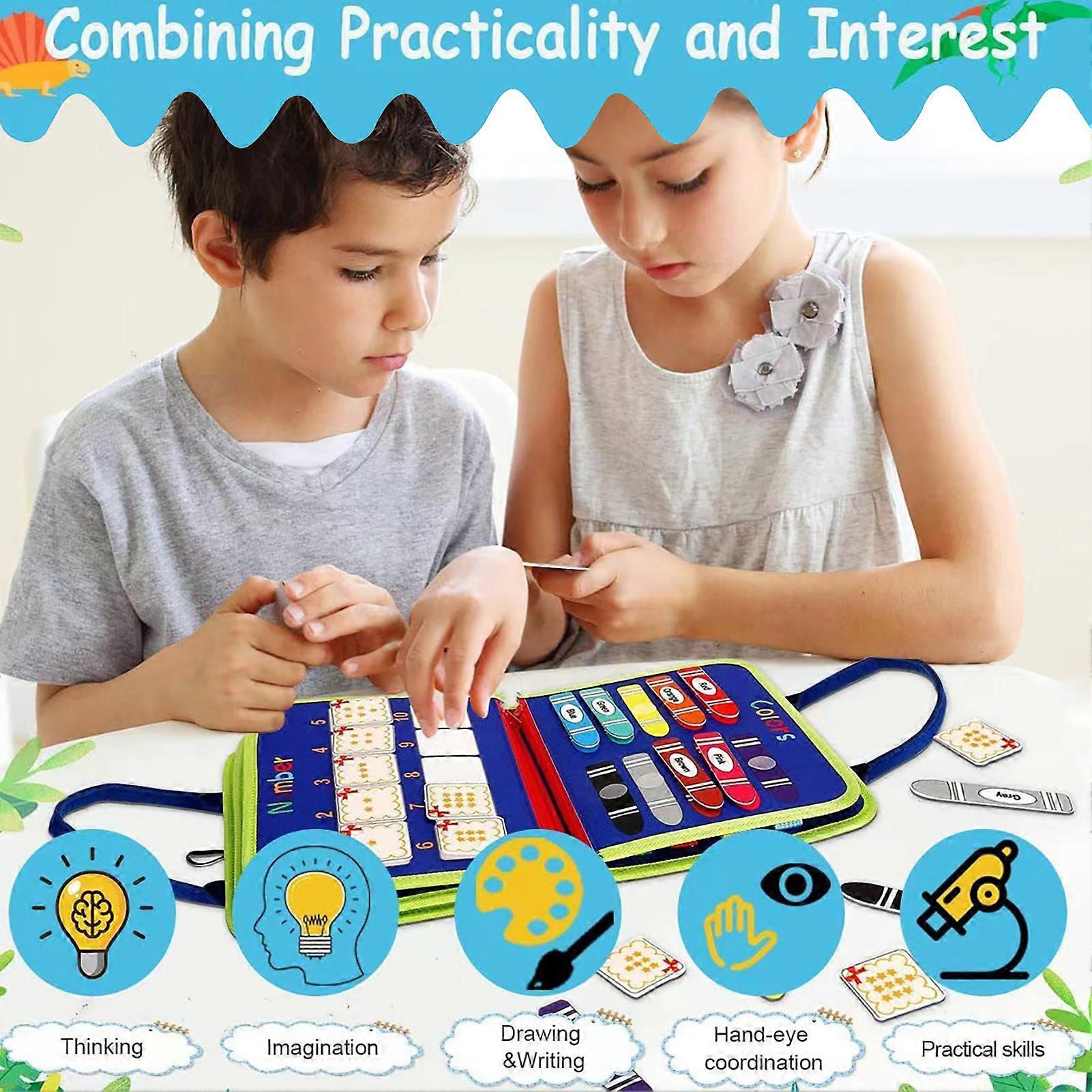 Interactive Felt Learning Board Teach Kids Life Skills Play Versatile ...