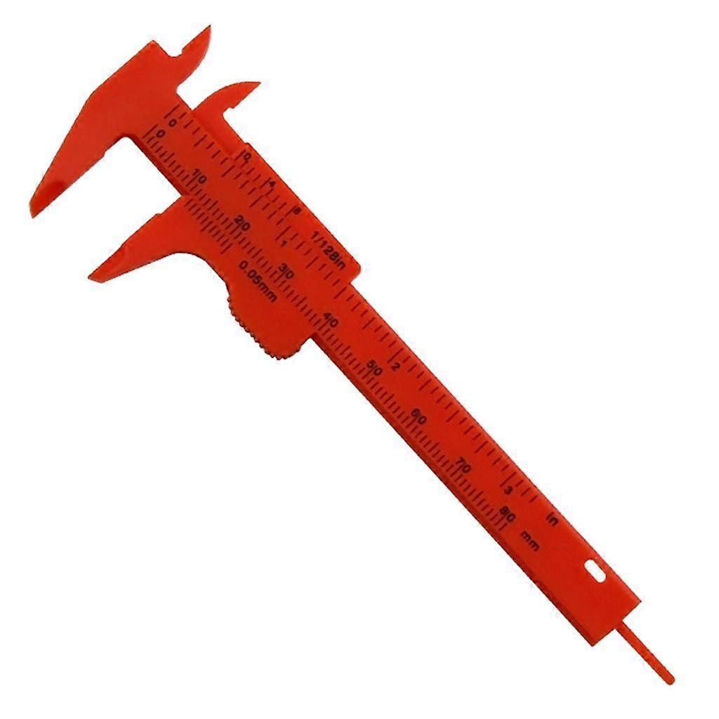 80 mm Mini Plastic Caliper Vernier Caliper Double Scale Sliding Gauge ...