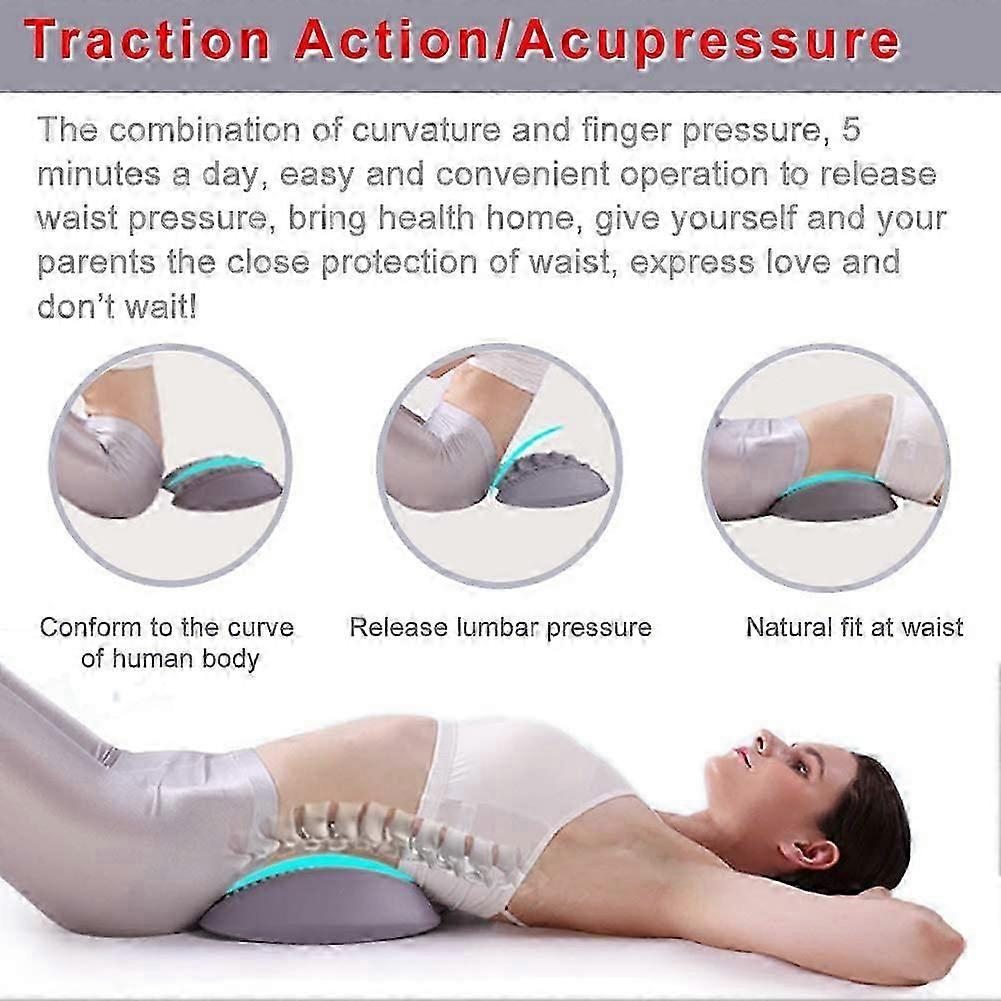 Lumbar Massage Pillow Treat Sciatica Herniated Disc and Neck Muscle ...