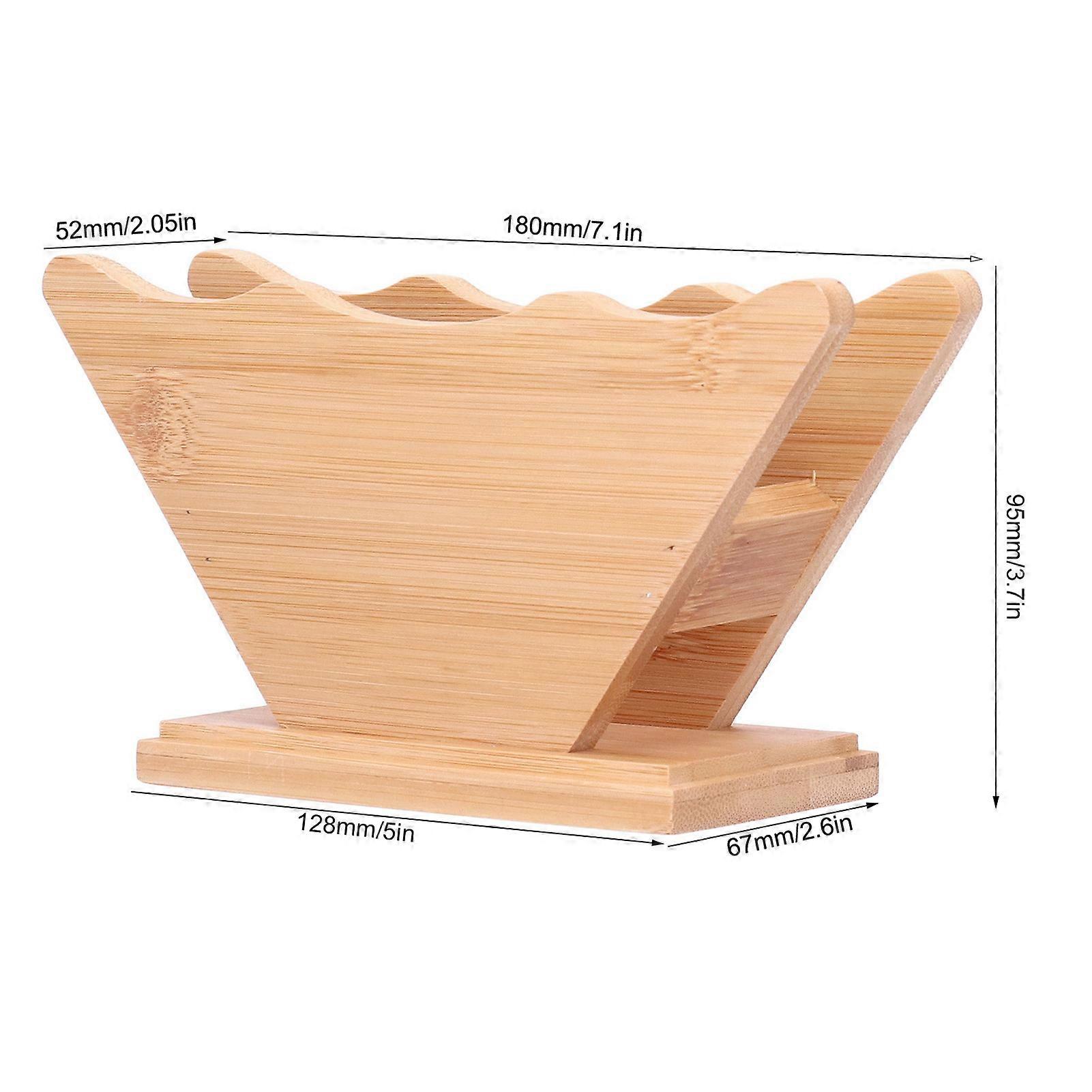 Bamboo Coffee Filter Paper Holder Hand Drip Coffee Filter Paper Storage ...