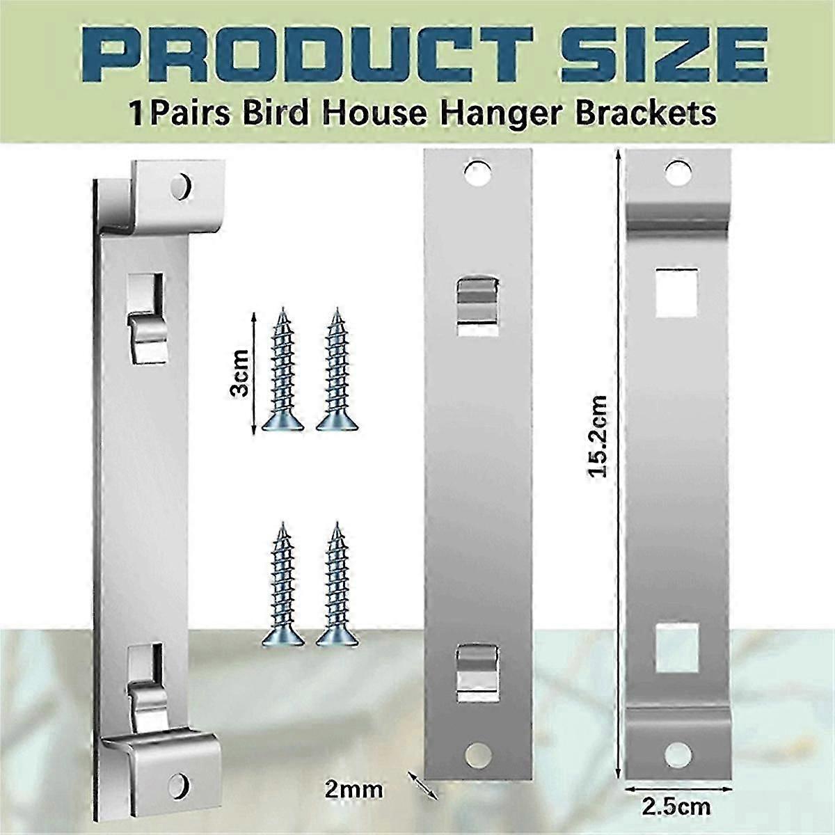 2Sets Bird House Hanger Bracket Stable Rust Proof Galvanized Steel Bird ...