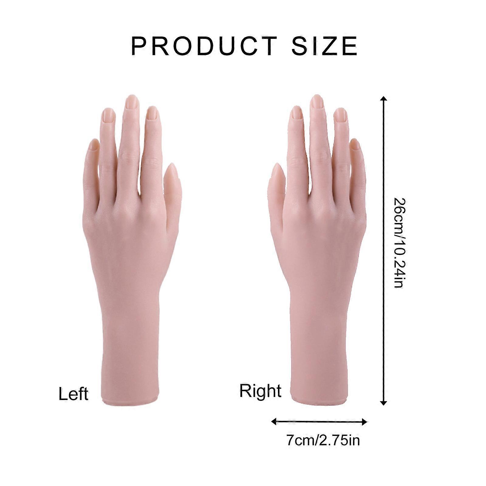Woman Silicone Hand Model Realistic Soft Hand Model Life Sized Tattooed ...