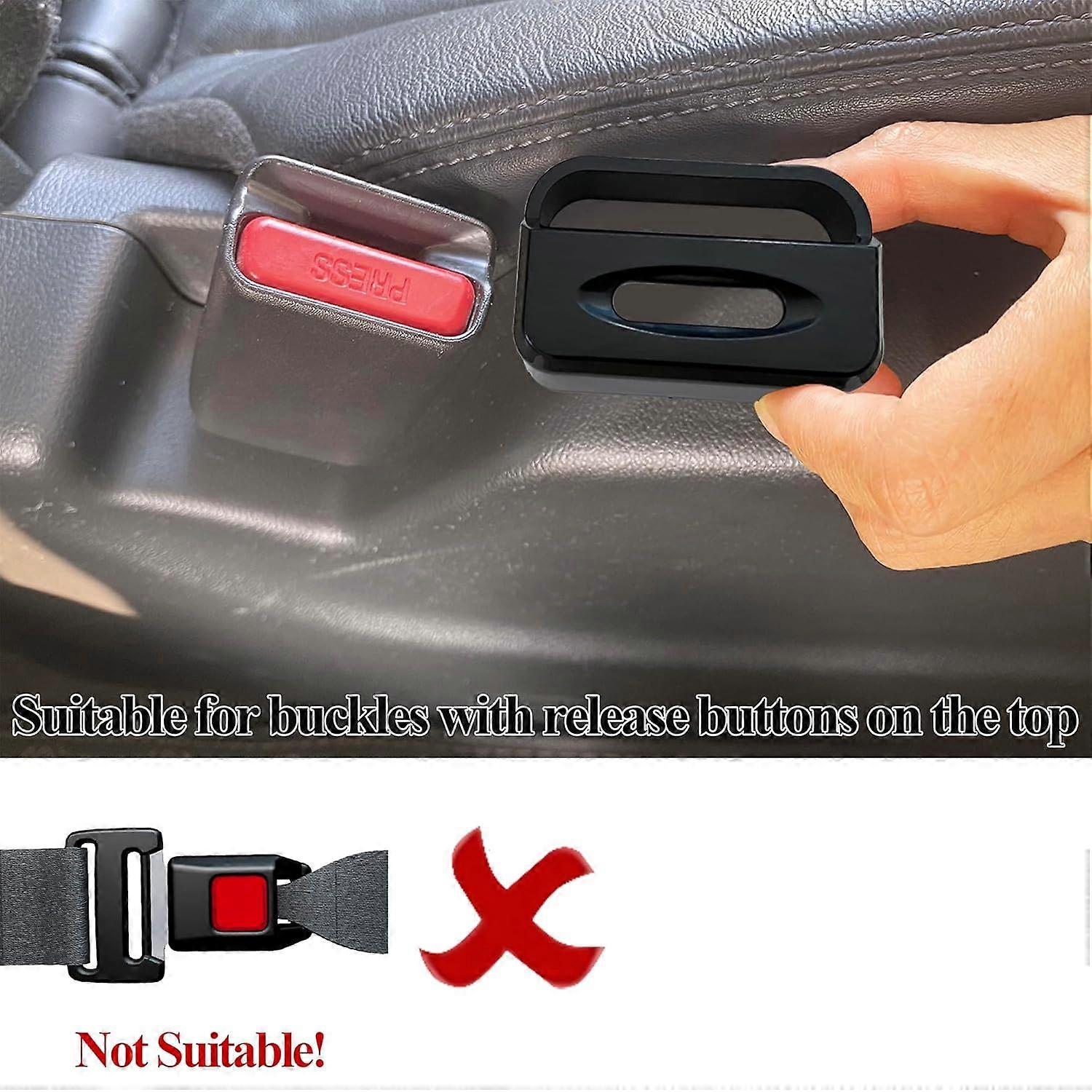 4 Pack Black Seat Belt Lock for Kids Safety in Vehicles | Fruugo UK