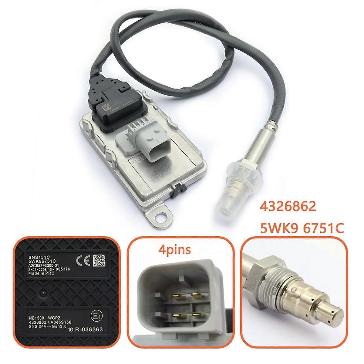 5WK96751C Truck Nitrogen Oxygen Sensor NOX Sensor for Cummins 24V VAN ...