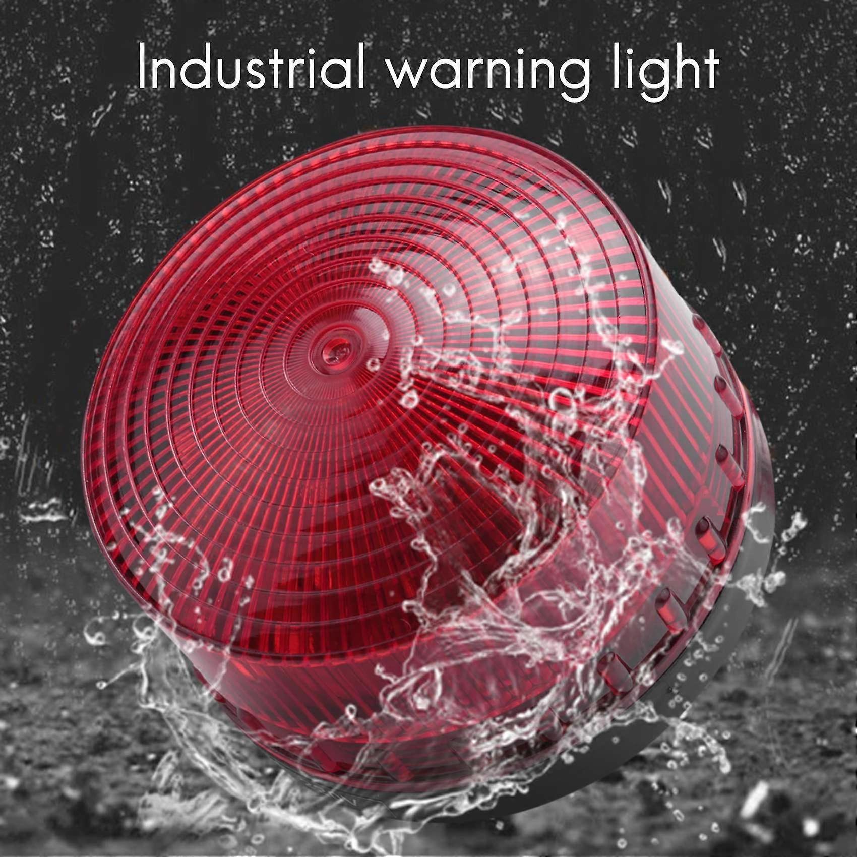 AC 220V Industrial LED Flash Strobe Light Accident Warning Lamp Red LTE ...