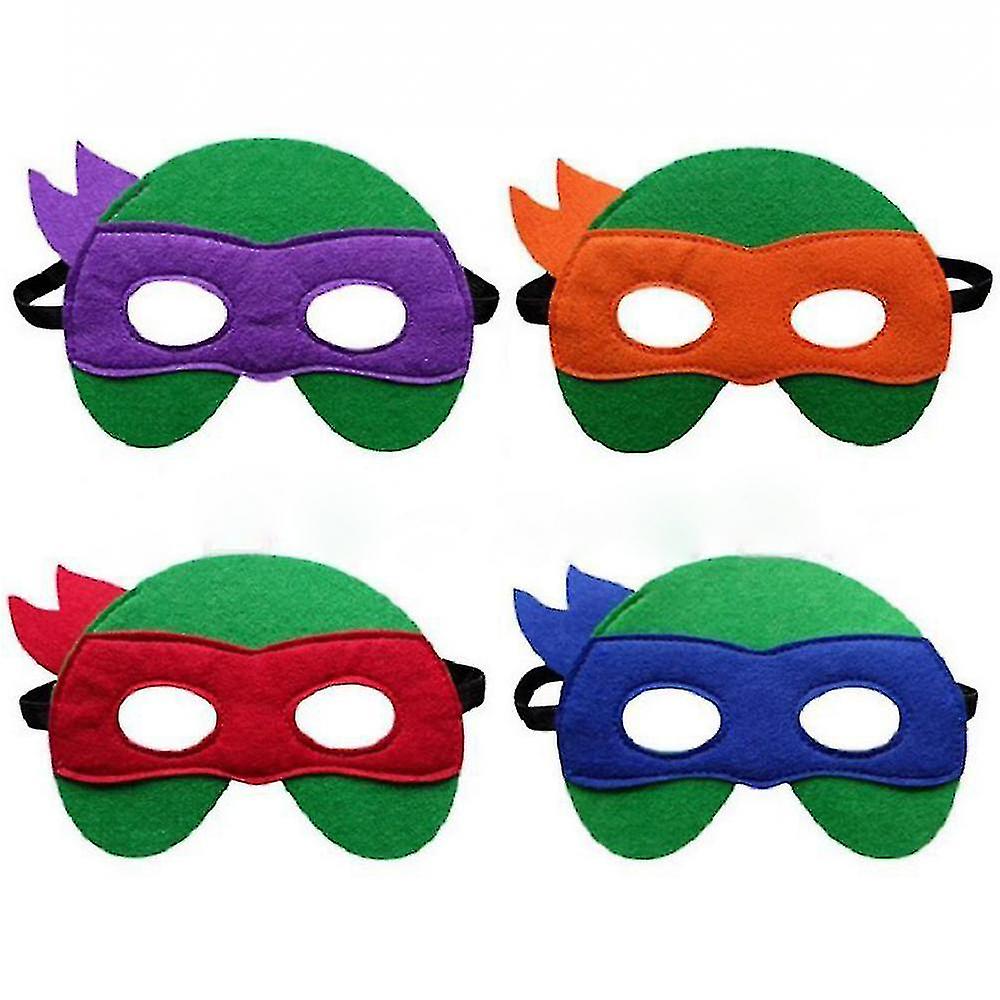 Halloween Children's Cartoon Felt Teenage Mutant Ninja Turtle Masks ...