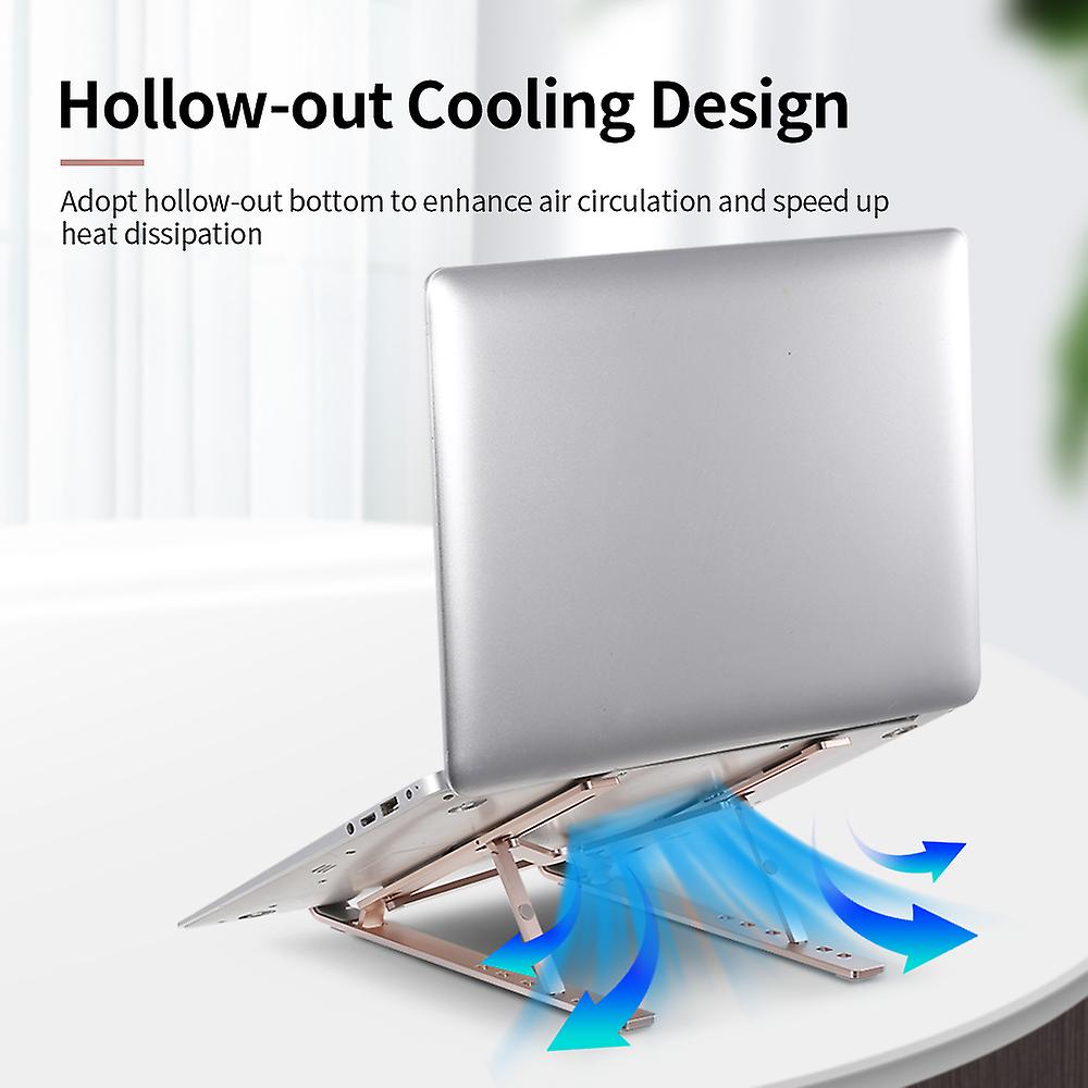 6-level Adjustable Laptop Stand Portable Aluminum Alloy Laptop Stand ...