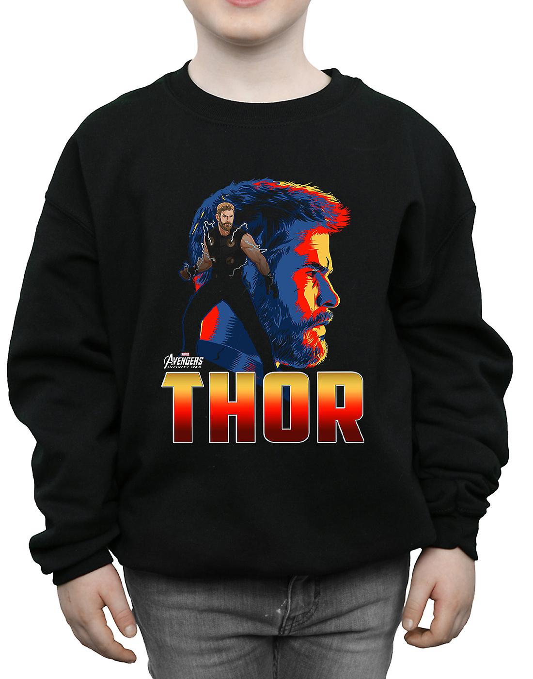 Marvel Boys Avengers Infinity War Thor Character Sweatshirt | Fruugo AU