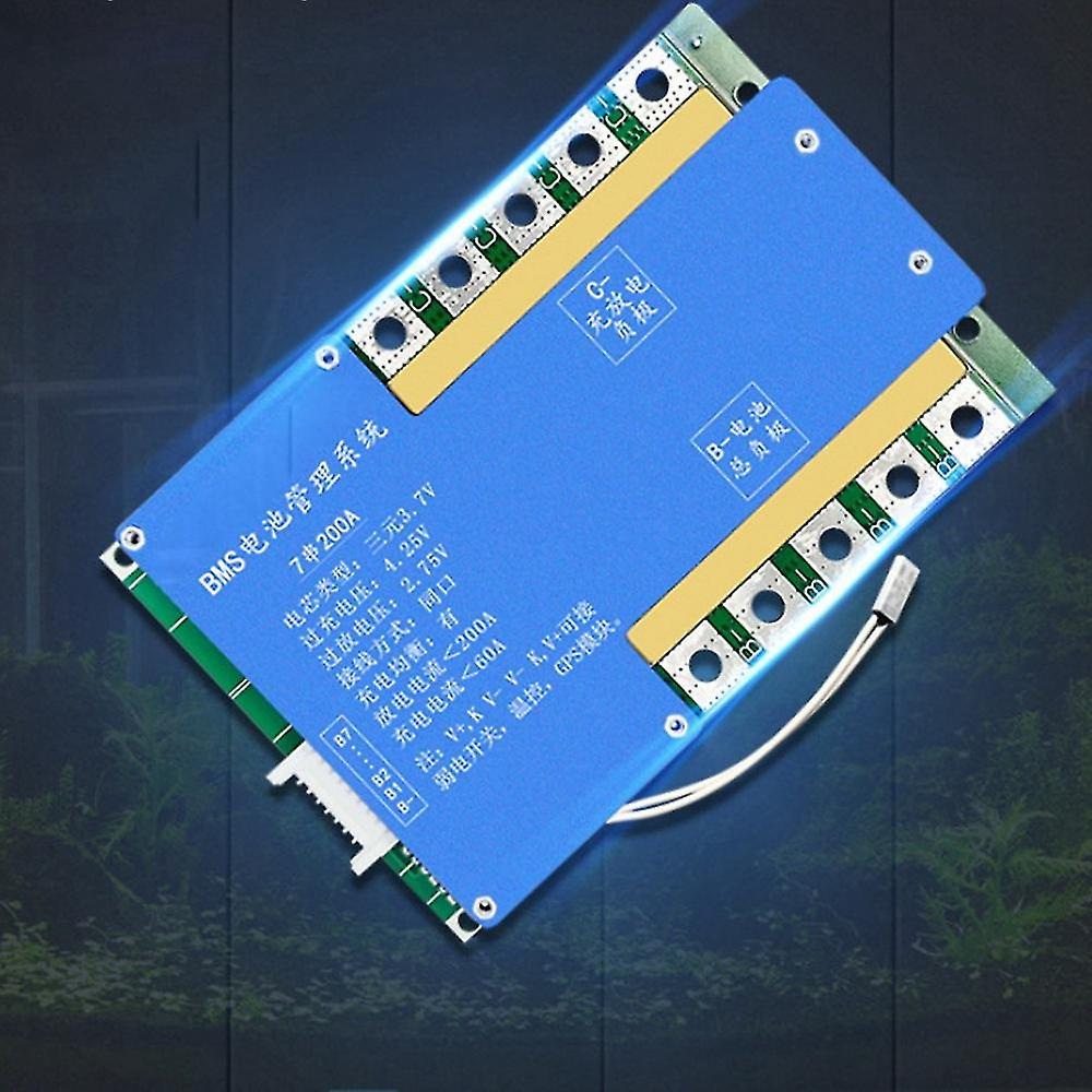 Bms 7s 24v 100a 18650 Pack Board Bms Equalizer Pcb Temperature Belt ...