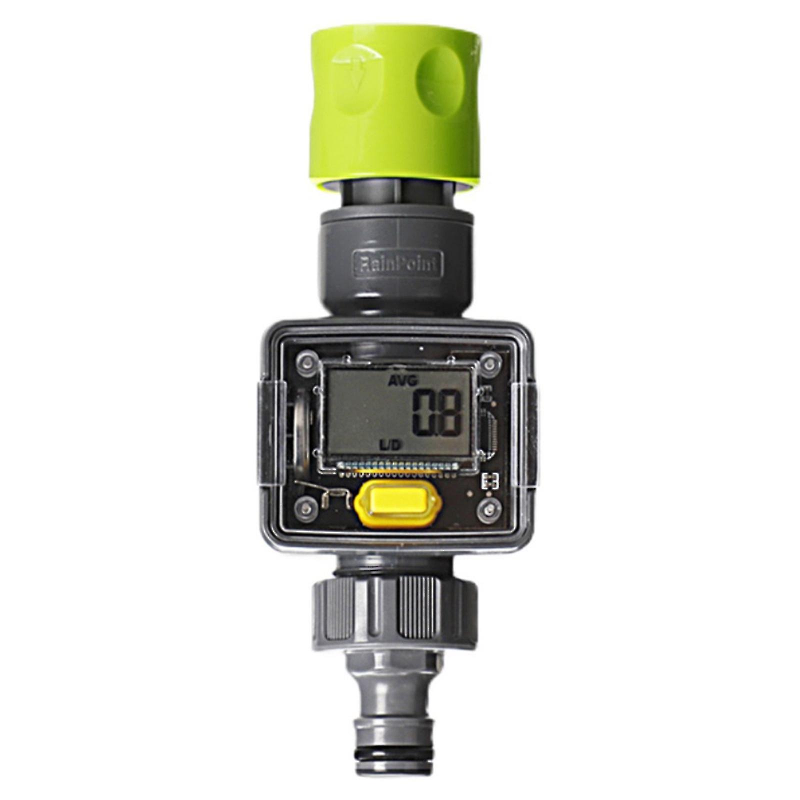 Digital Water Flow Meter Hose Water Meter For Outdoor Garden Rv Hose Ft ...