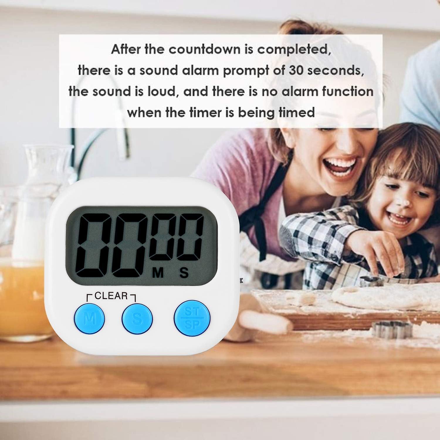 Digital Kitchen Timer Kitchen Timer with Digital Clock Function, Quick ...