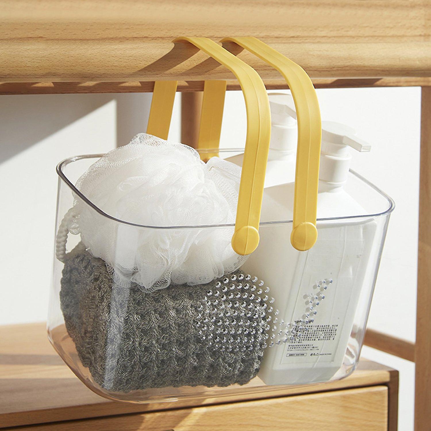 BoSaiD Bathroom Storage Basket Hollow Out Holes Drainage Transparent ...