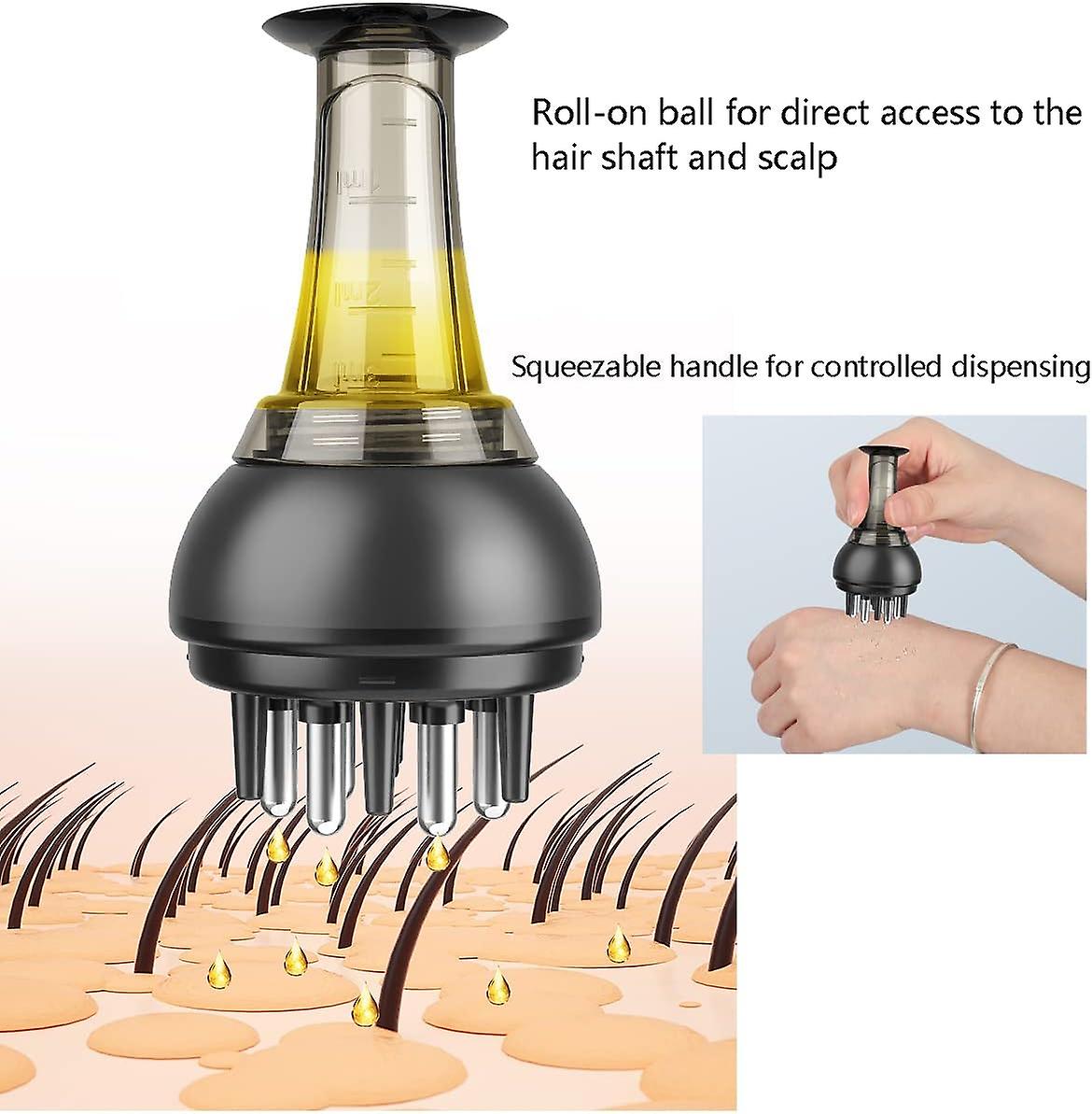 Scalp Applicator Head Oil Rollerball Massage Comb Medicine Scalp Head ...
