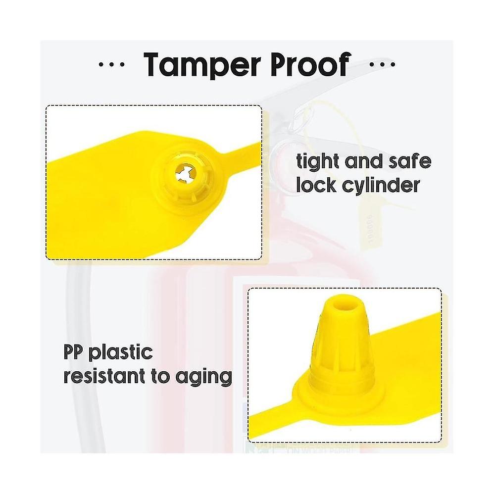 1000 Pcs Plastic Tamper Seals Tags Security Tags Seals Safety Numbered ...