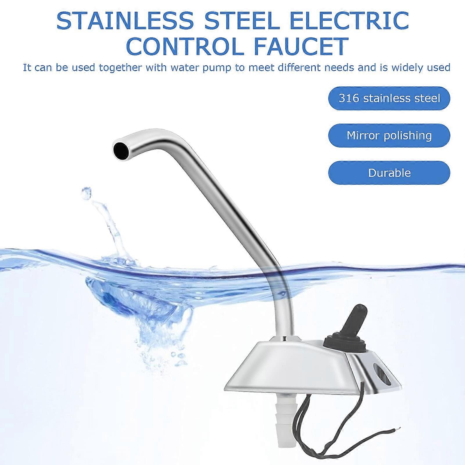 12V DC electric tap, 360 rotating tap, electric water pump tap with ...