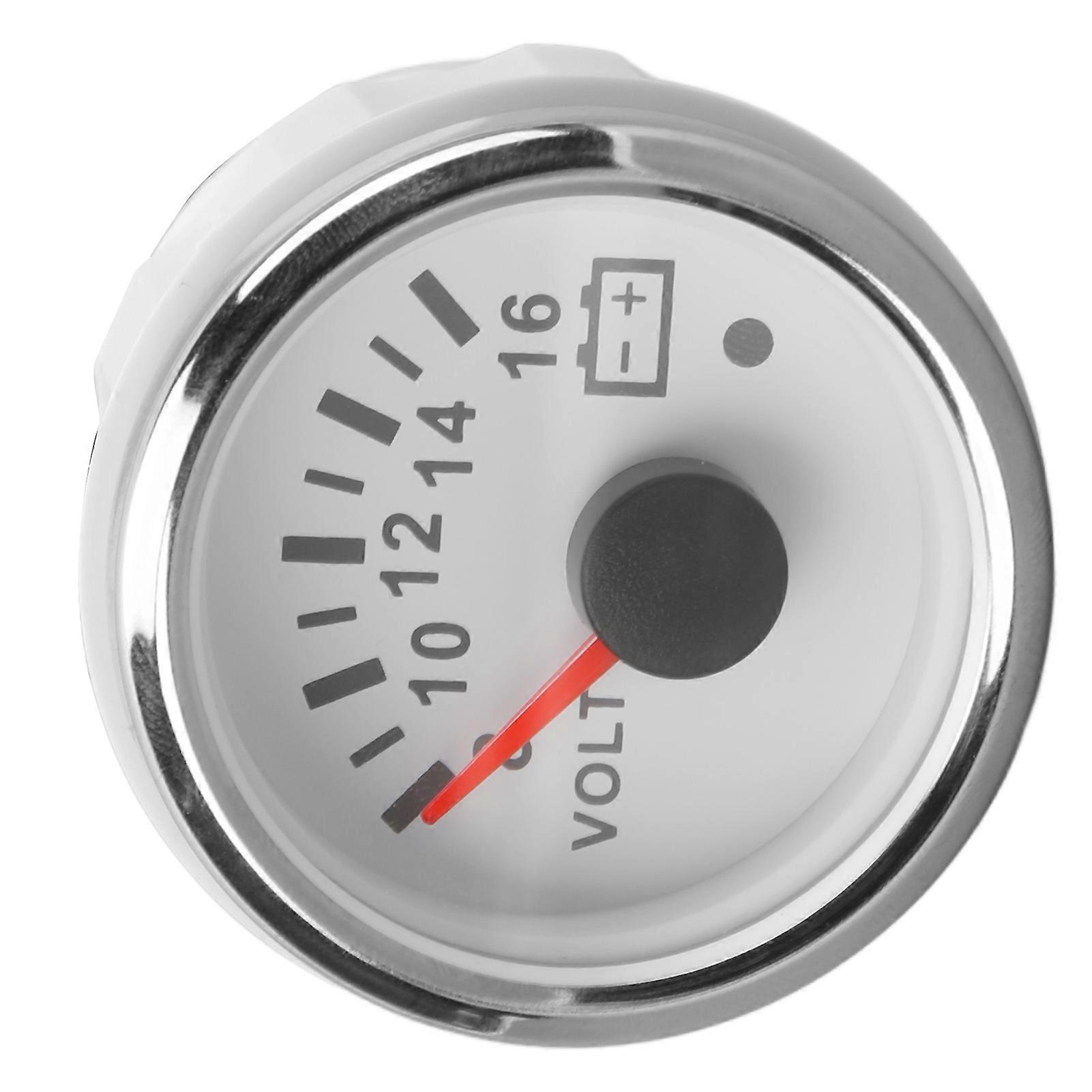 52MM Boat Voltmeter DC9 to 32V Pointer Voltage Gauge with Colorful ...