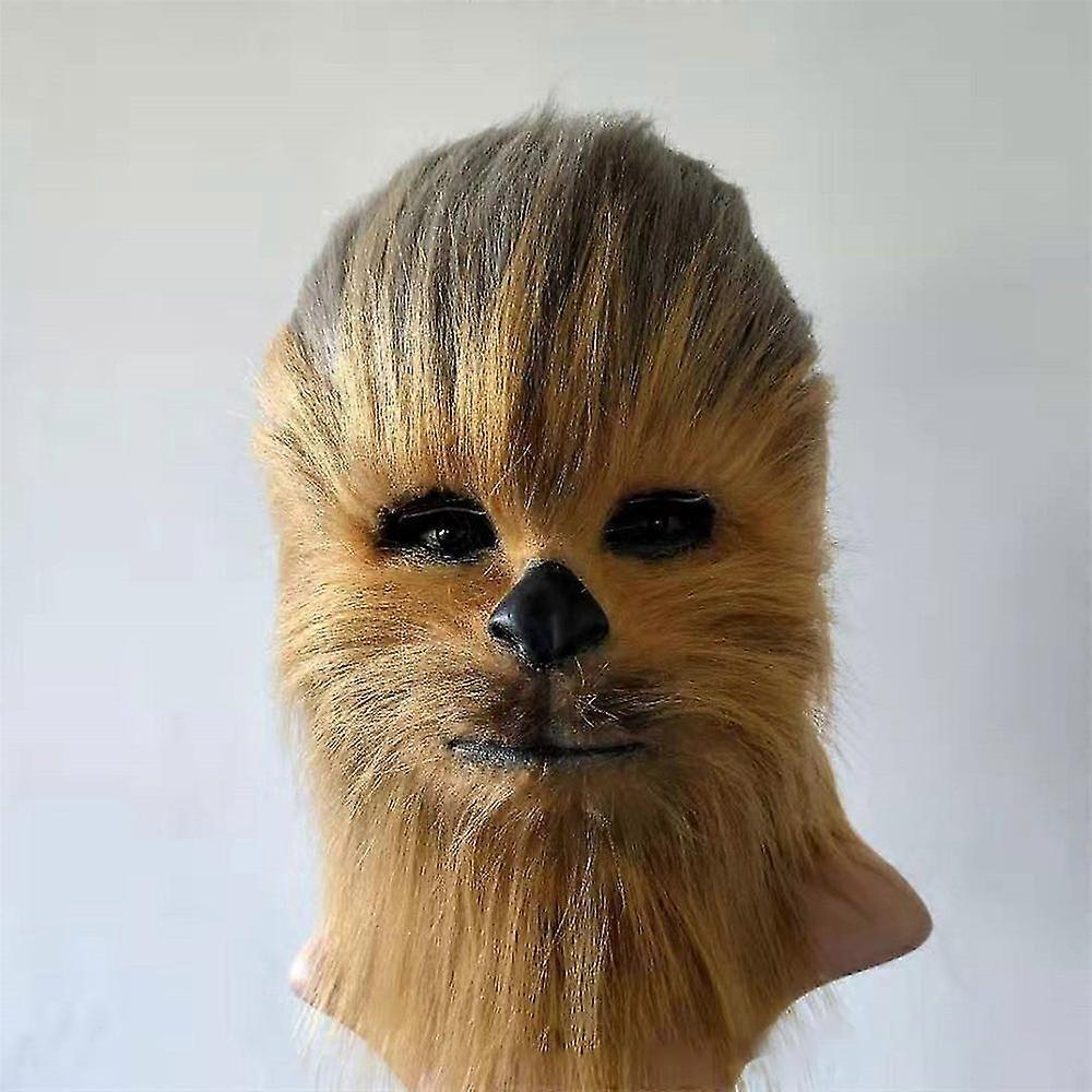 Star Wars Chewbacca Cosplay Full Head Mask Chewie Halloween Carnival ...