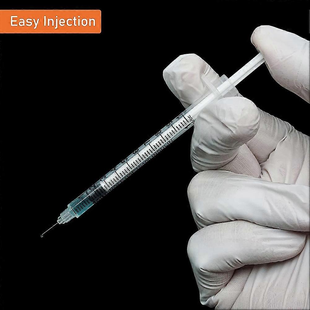 1Ml U-100 Syringe With Needle, 31G 1Cc 5/16-Inch (8Mm), Lab Measuring Supplies, Individually ...