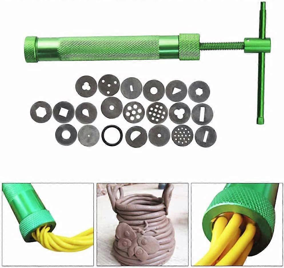 Cake Sculpture, Rotary Clay Extruder, Pottery Pastry Paste Gun(Green ...