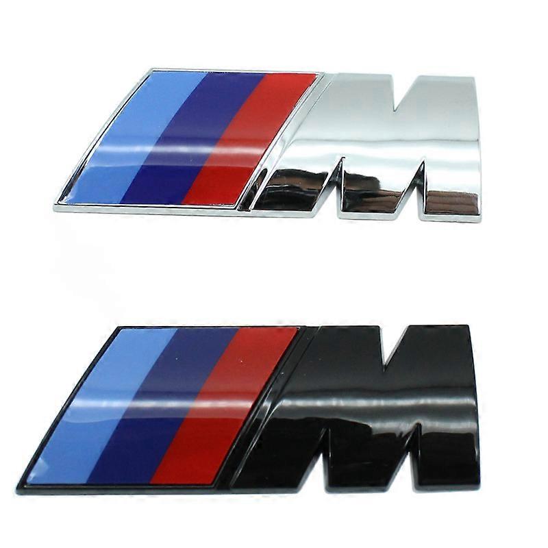 1P ABS Car Side Fender Emblem Badge Sticker For BMW M M1 M2 M3 M4 M5 M6 ...