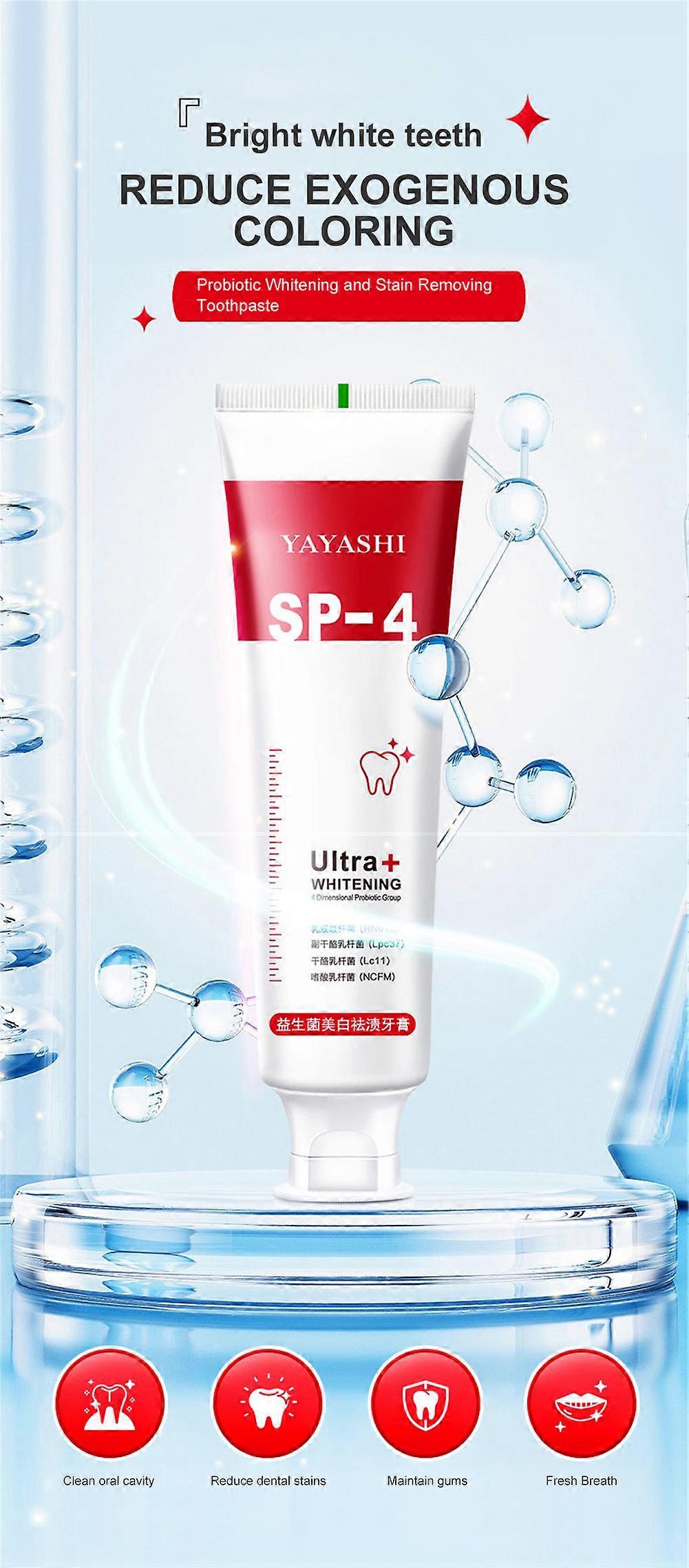 Probiotic Toothpaste Repair Of Cavities Caries Removal Of Plaque Stains ...