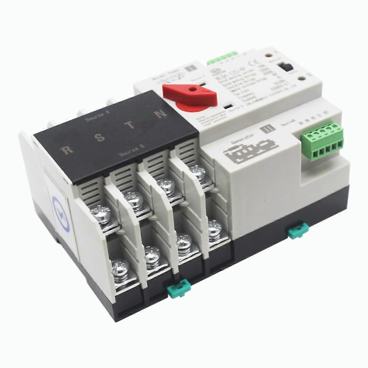 4p ats rail dual power automatic transfer switch 4p 125a | Fruugo UK