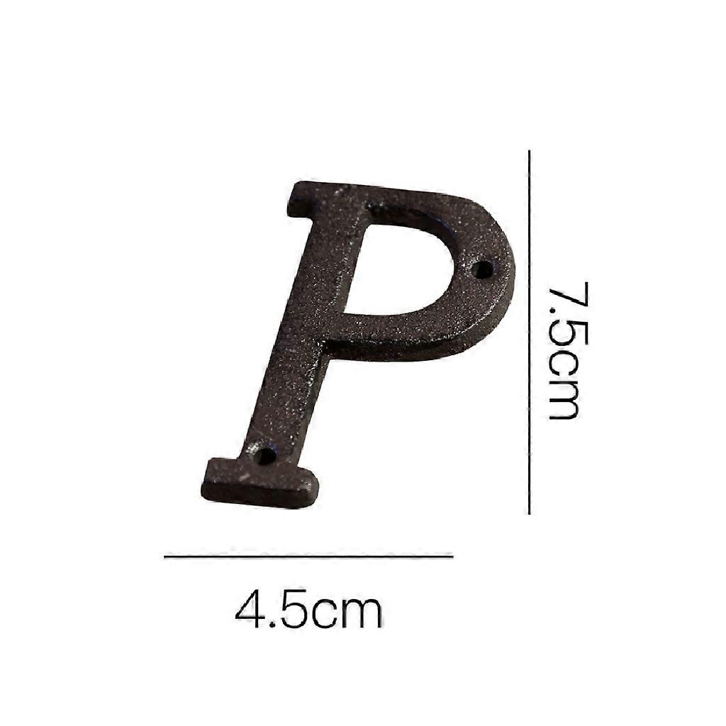 A to Z Metal Letter Sign Iron Alphabet Decorative Symbols for ...