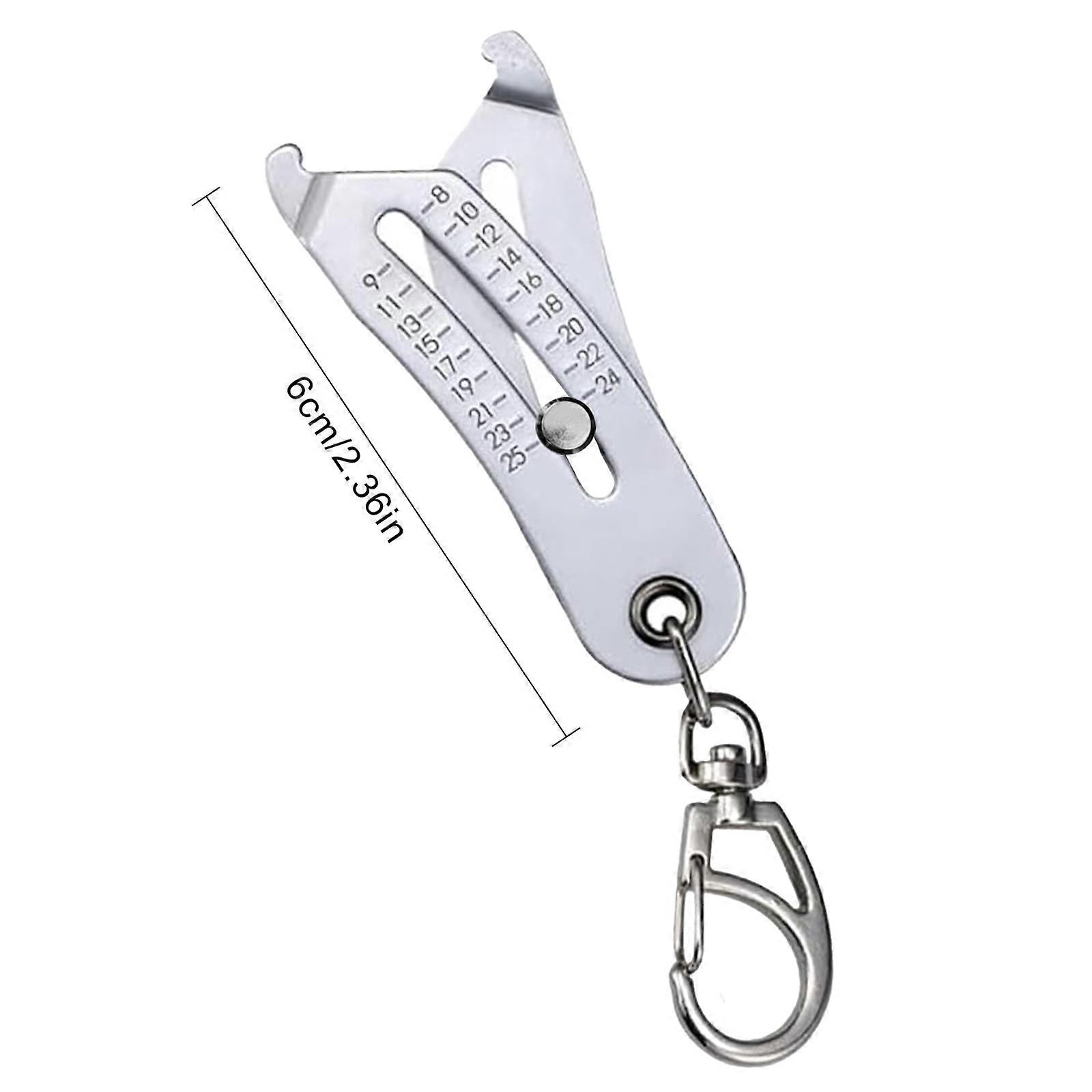 NEW Scomeri Portable Precise Thread Size Checker Keychain,Bolt Size ...
