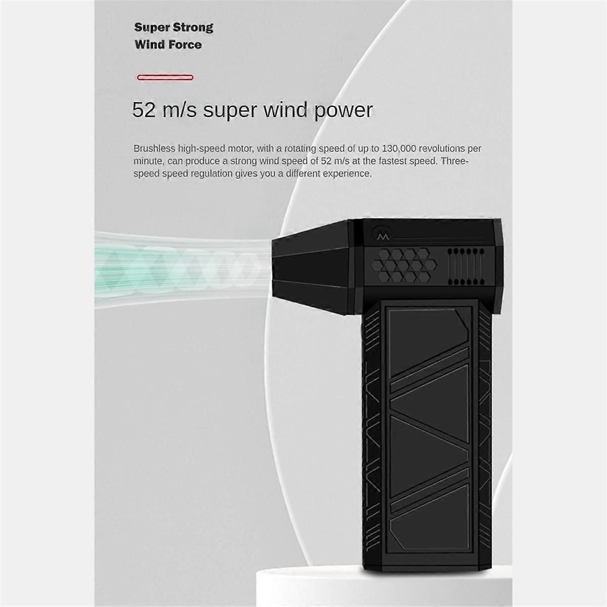 Violent Turbo Fan 130000 RPM Handheld Brushless Motor Three-Speed ...